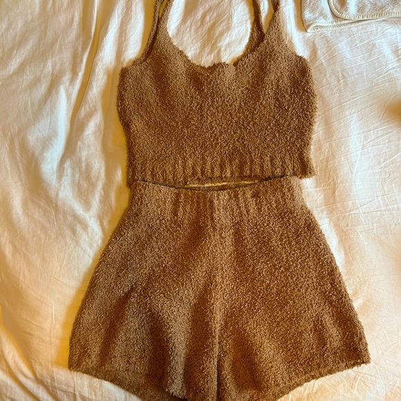 SKIMS | Intimates & Sleepwear | Skims Fuzzy Cozy Knit Sleepwear Set ...